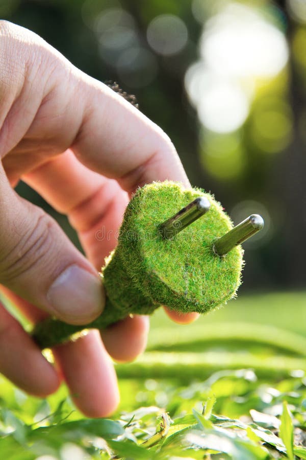 Green Electric Plug Concept Stock Photo - Image of plug, power: 27422890
