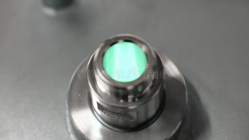 Green Electrical Control Panel Light Indicators. Media. Close Up of a ...