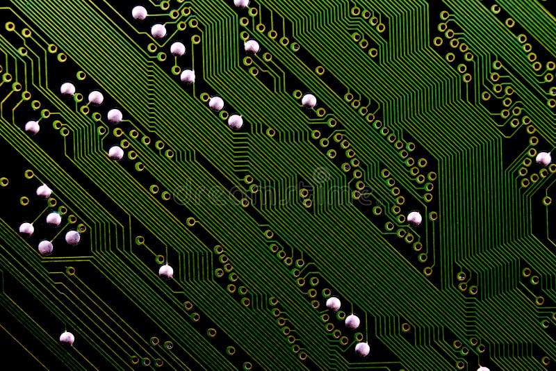 Green Electronic Circuit Board Background Texture Stock Photo - Image ...
