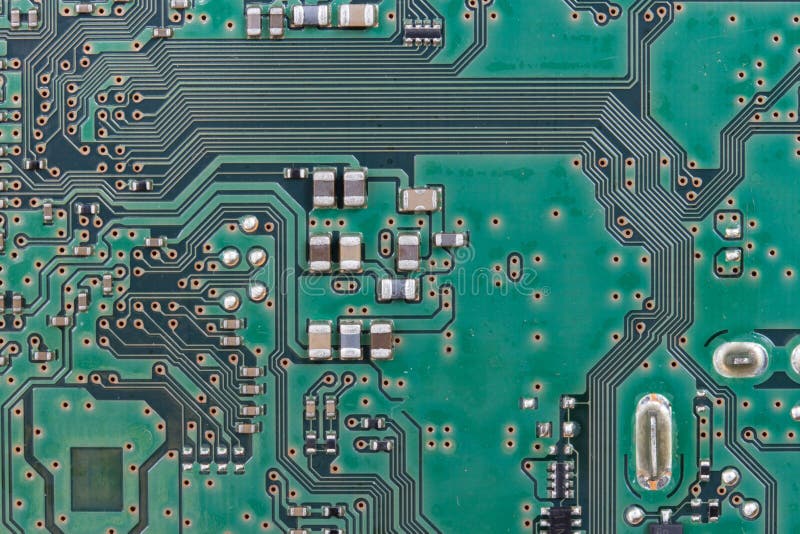 Green Electronic Circuit Board Stock Photo - Image of electronic ...
