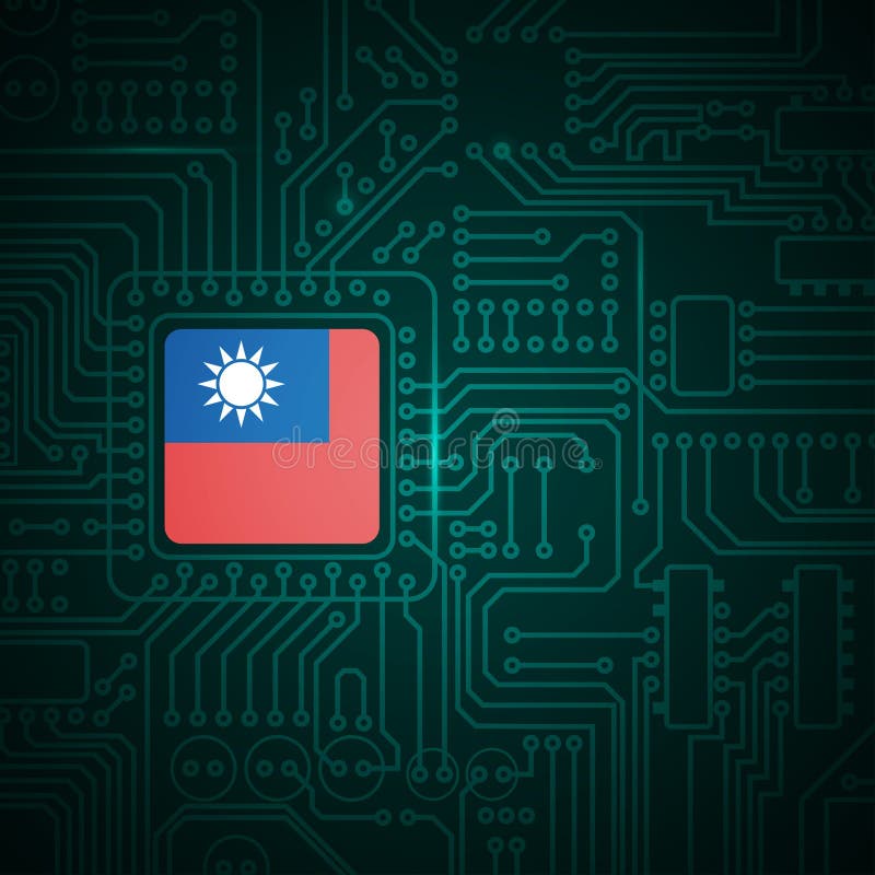 Electric Circuit Taiwan Background Stock Vector - Illustration of ...