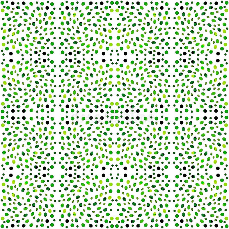 Green Ellipses Abstract Illustration Stock Illustration - Illustration ...