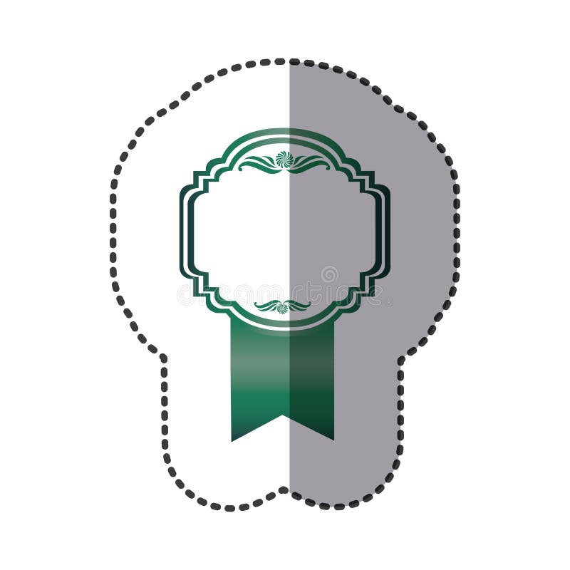 Green Emblem with Symbols Inside Icon Stock Illustration - Illustration ...