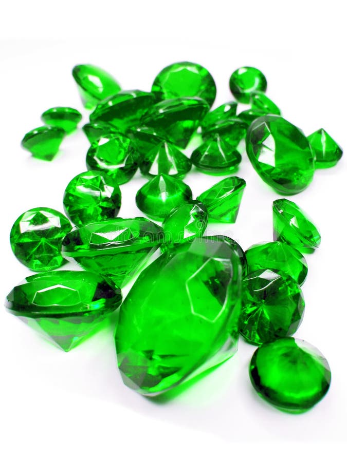 Green Emerald Gem Stones Crystals Stock Images - Image: 34915964
