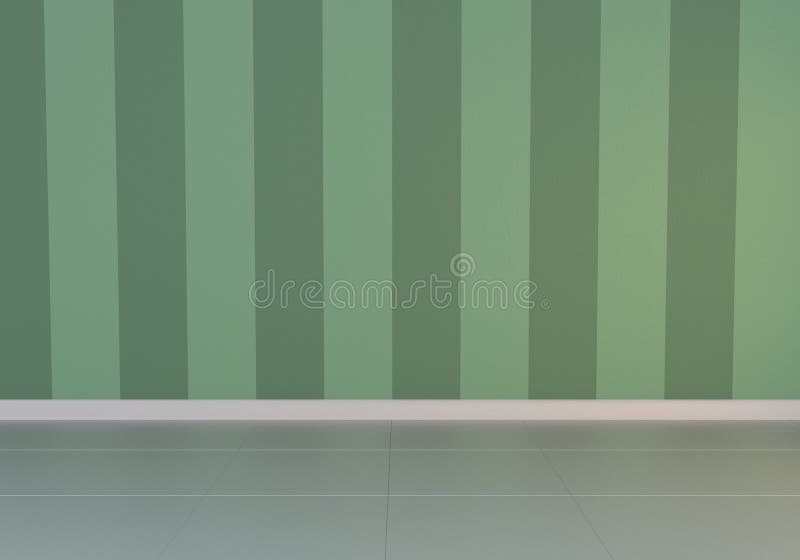 Green Empty Interior, Front View, Glossy Floor Stock Image - Image of ...