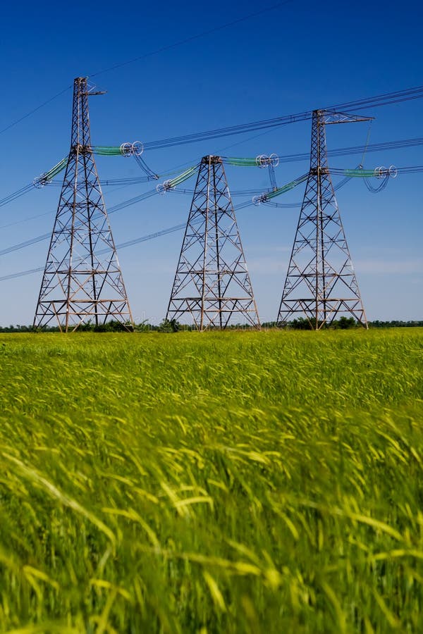Energy transmission lines stock image. Image of high, power - 3959781