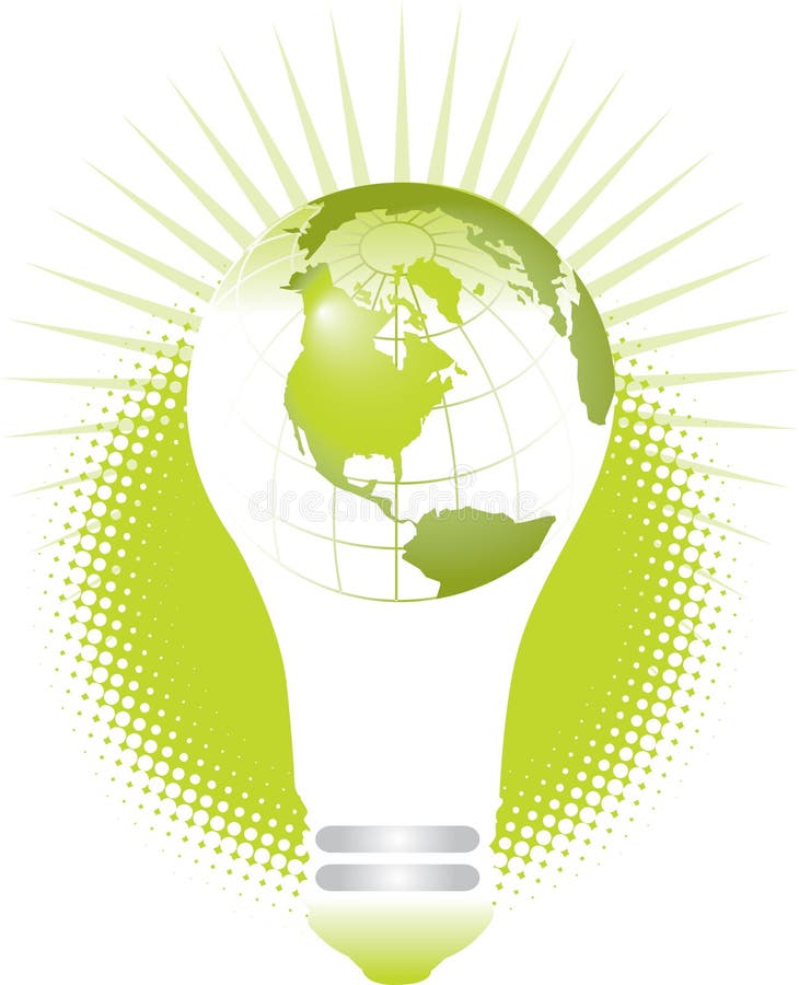 Green energy stock vector. Illustration of electricity - 4898096