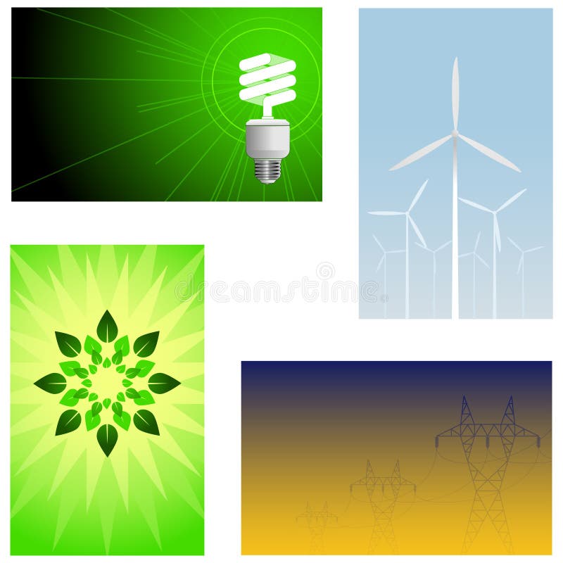 Green energy backgrounds stock vector. Illustration of environment ...