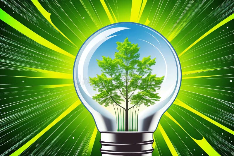 Green Energy a Brighter Future for Our Planet.AI Generated Stock ...