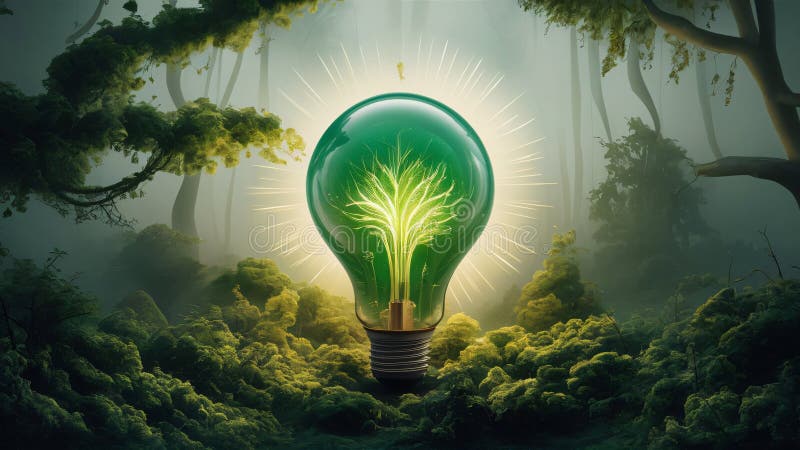 Green Energy Concept, Light Bulb with Tree Inside High Quality Image ...