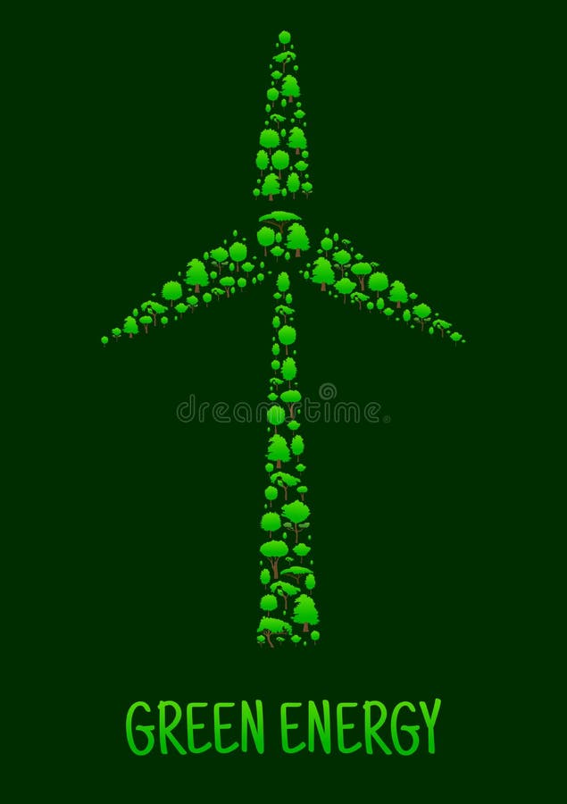 Green Energy Eco Environment Poster Stock Vector - Illustration of ...