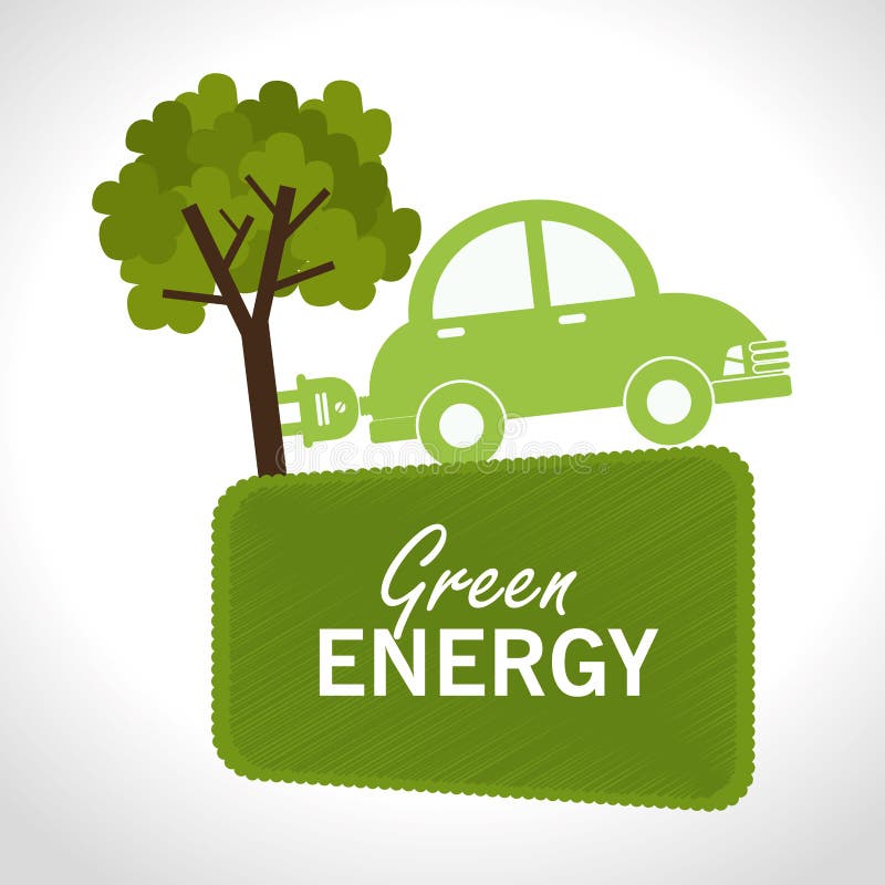 Green energy and ecology stock illustration. Illustration of graphic ...
