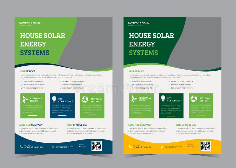 Solar Energy Flyer. Green Energy Flyer. Solar Power Template. Green ...