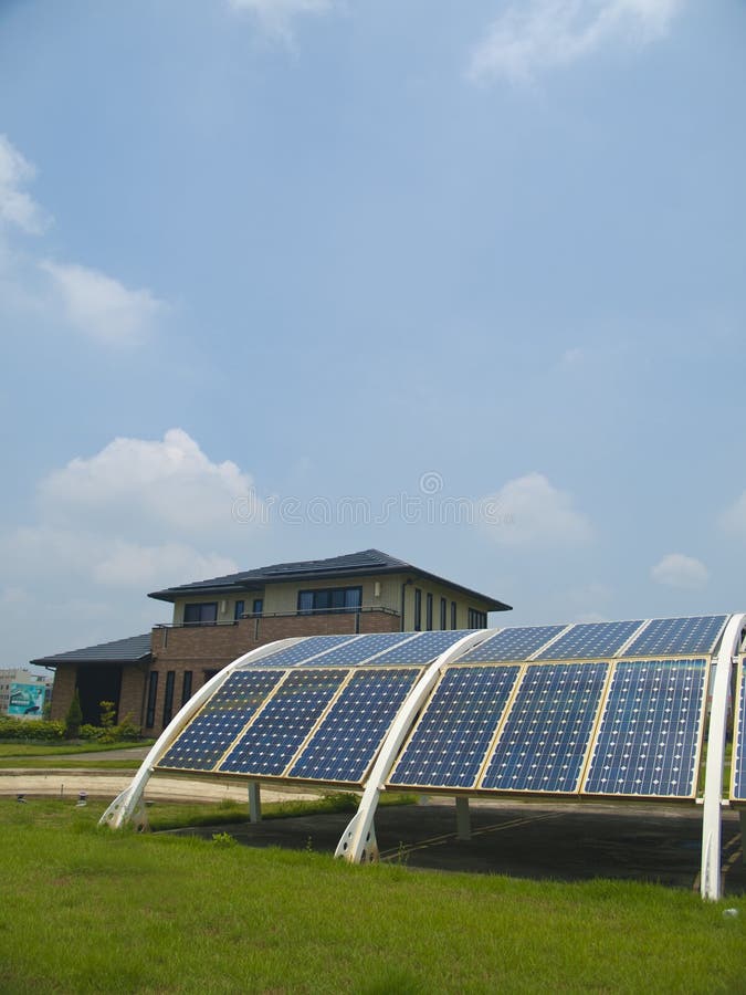 Solar energy building stock image. Image of environment - 22405935