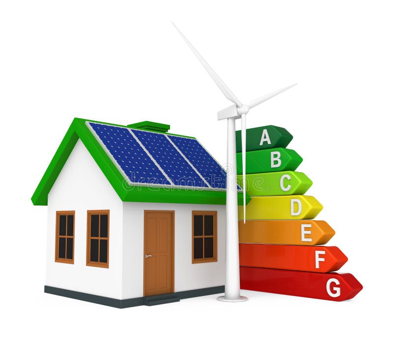 Green Energy House stock illustration. Illustration of clean - 52218406