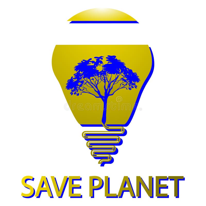 Green Energy, Light Bulb. Ecological Green Energy Concept. Save Energy ...