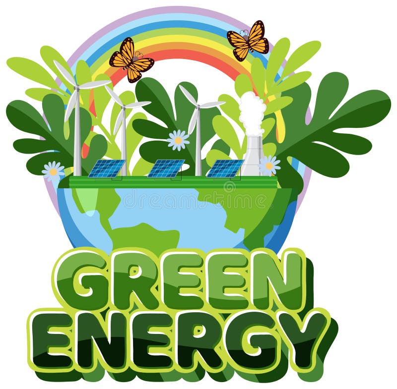 Green Energy Logo Banner Vector Stock Vector - Illustration of graphic ...