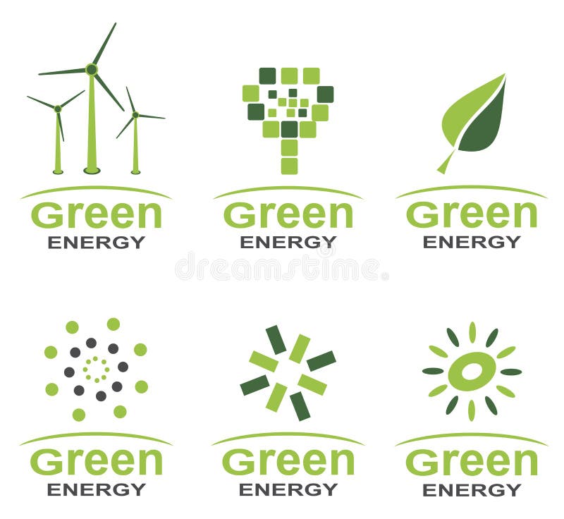 Vector Set of Green Eco Letters Logo with Leaves. Ecological Font from ...