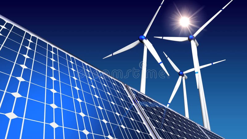 Green Energy Effect for Climate Control Due Reforestation. Stock Video ...