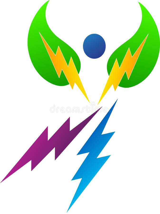 Green energy man stock vector. Illustration of bright - 36151185