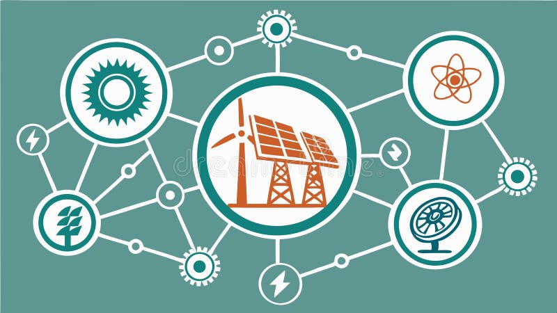 Green Energy Network, Solar Power, Sustainability Vector Design ...