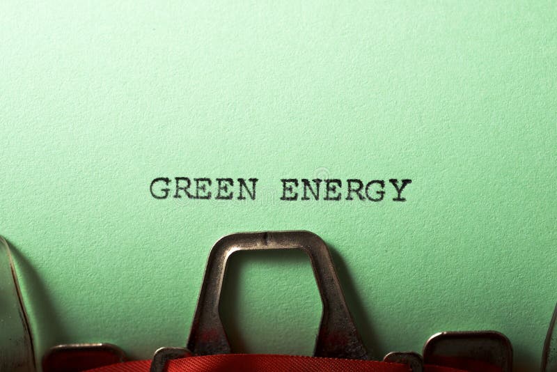 Green energy phrase stock image. Image of sentence, message - 191883333