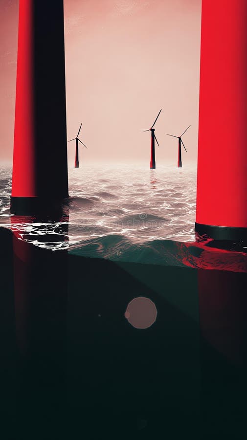 Green Energy Solutions Hydrophone Integration Concept, Wind Turbines on ...