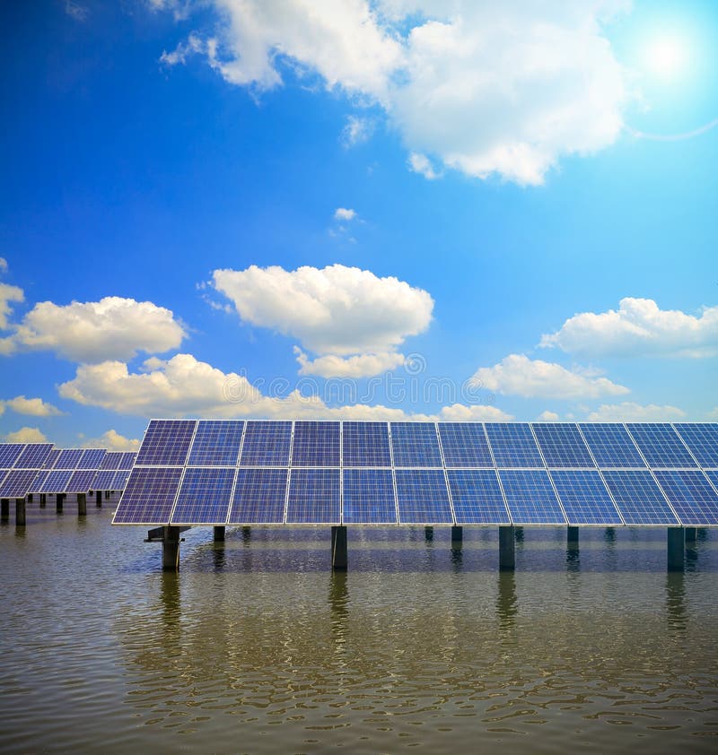 Green Energy and Sustainable Development of Solar Energy Stock Photo ...
