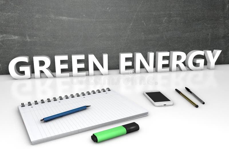 Green Energy stock illustration. Illustration of renewable - 203456665