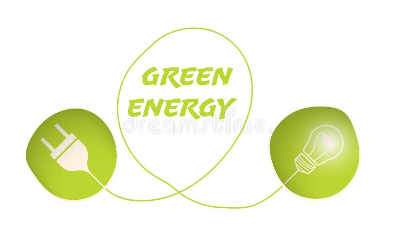 Green energy stock vector. Illustration of energy, border - 83196904