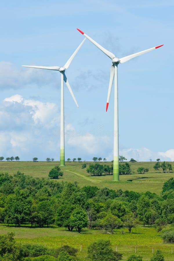 Green Energy Windmill Generators Ecology Stock Photo - Image of wind ...