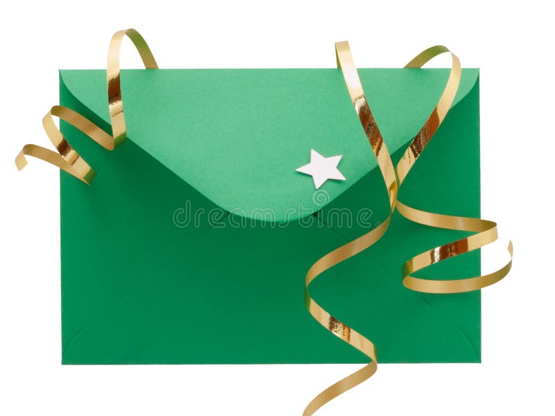 Green Envelope stock image. Image of paper, flap, ribbon - 17105681