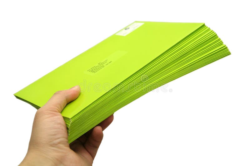 Colorful envelopes stock image. Image of mailbox, yellow - 1977371