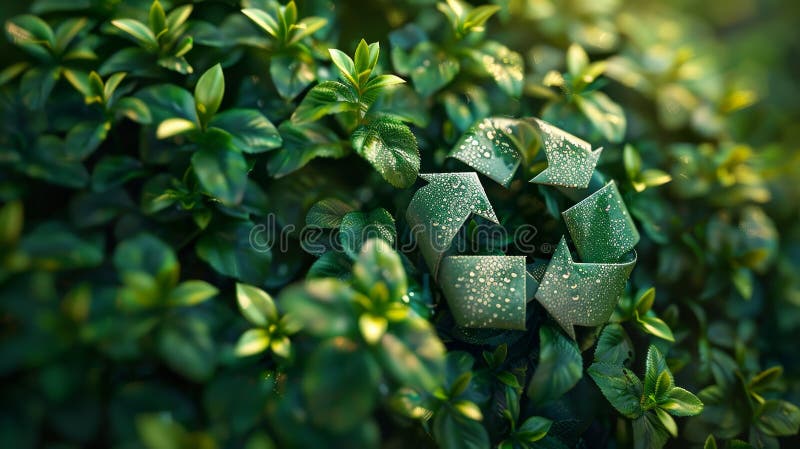 Green Environment Conservation Eco Concept of Recyclables Stock Photo ...