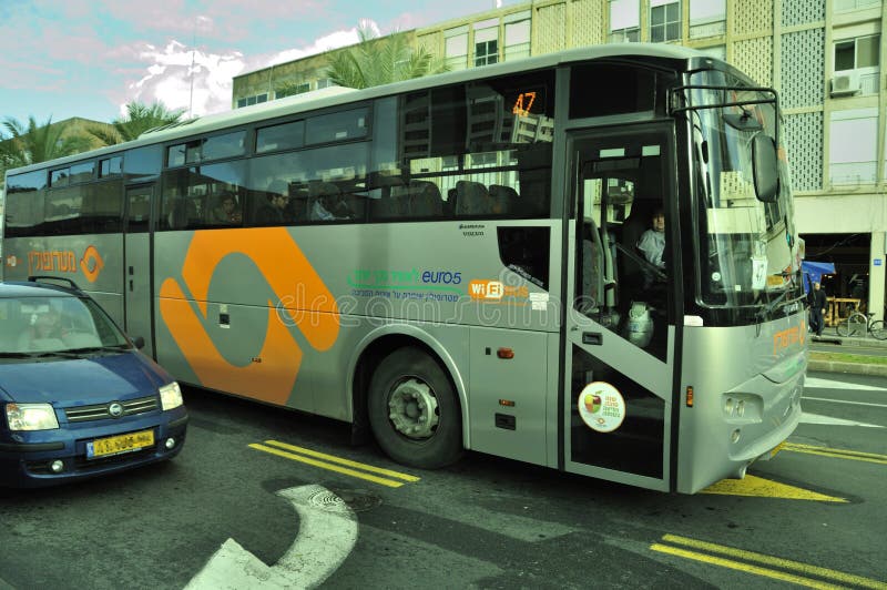 Green, Environment Friendly Bus Editorial Stock Photo - Image of green ...