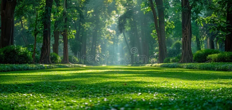 Green Environment and Trees, Eco-friendly Design Stock Illustration ...