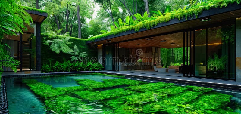 Green Environment and Trees, Eco-friendly Design Stock Illustration ...