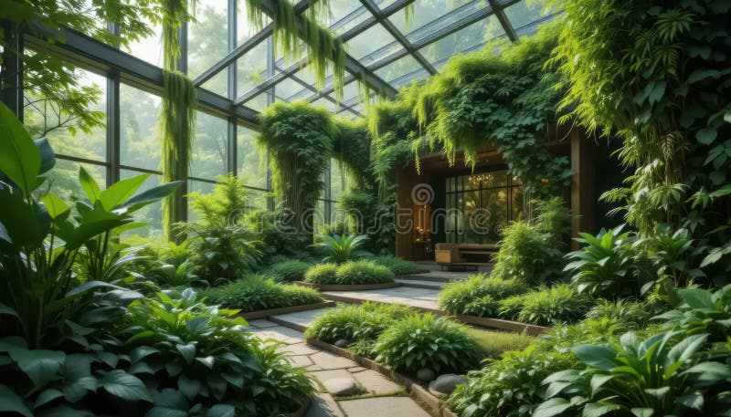 Green Environment and Trees, Eco-friendly Design Stock Illustration ...