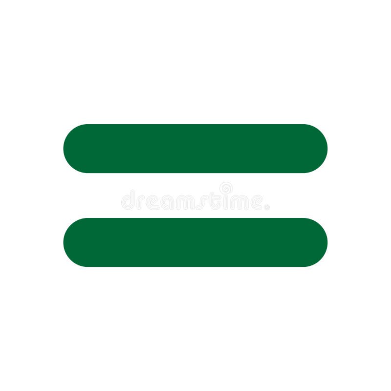 Gleiches Symbol, Flachbild-Abbildung Gleich, Gleichwertiges Zeichen ...