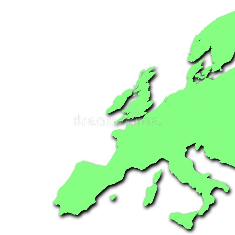 Green Europe stock illustration. Illustration of trade - 3777986