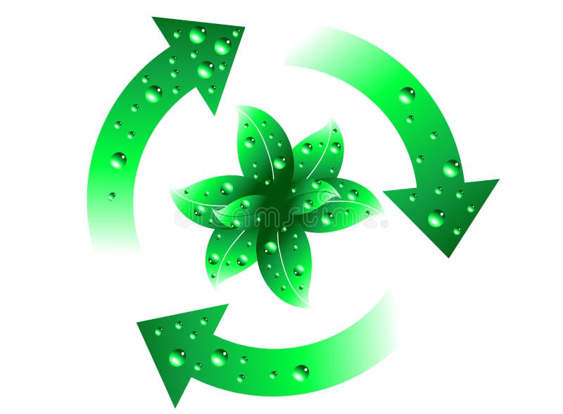 Green Evolution stock vector. Illustration of recycle - 6802253