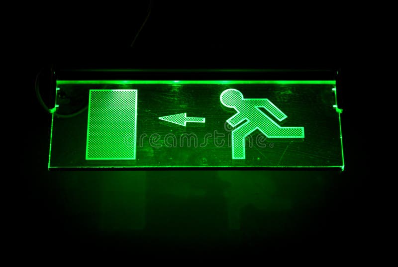 Green exit sign stock photo. Image of design, hope, entrance - 3014272