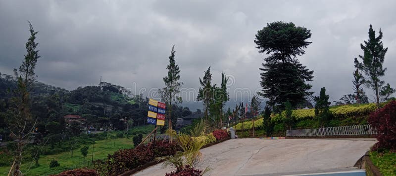 Green Expanse and Charming Sky Indonesia Natural Beauty Stock Image ...