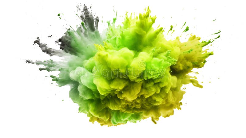 Flour Explosion Against Green Background Capturing Movement and Texture ...