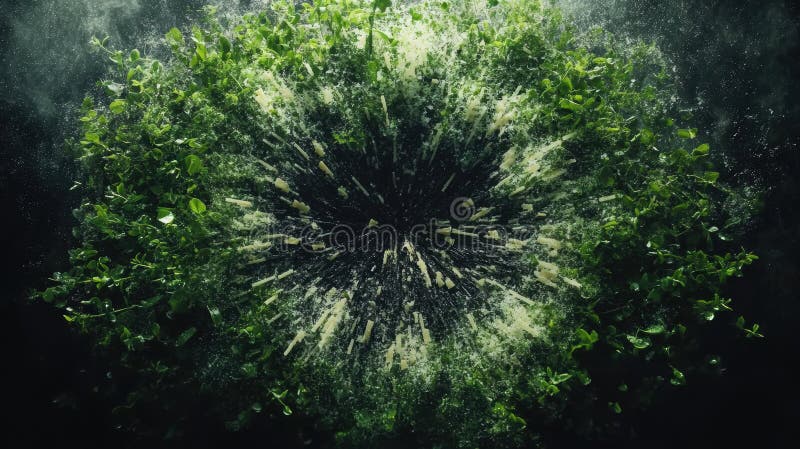 Green Explosion stock illustration. Illustration of force - 367309491