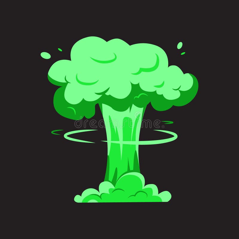 Green Explosions of Flames and Fire Design Vector Stock Vector ...