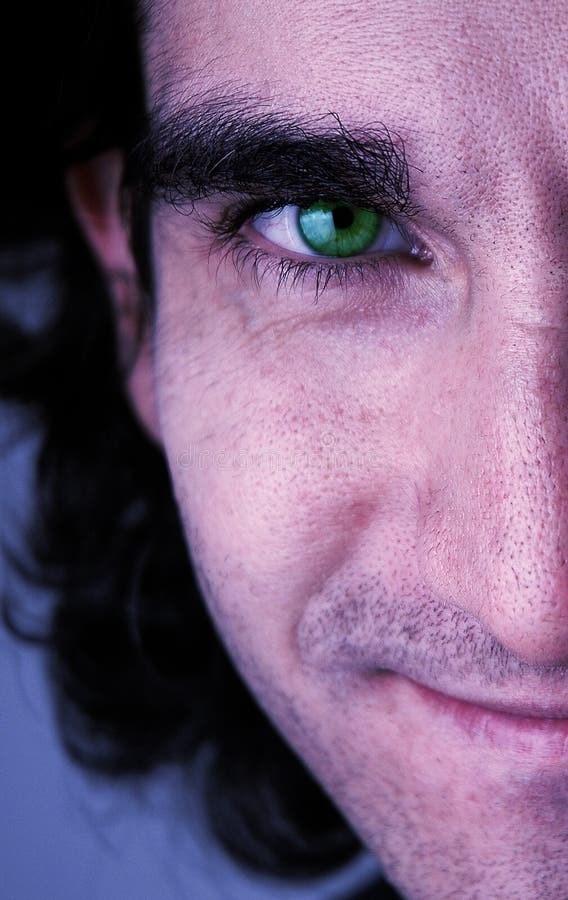 Green eye face stock photo. Image of human, strong, beauty - 30590