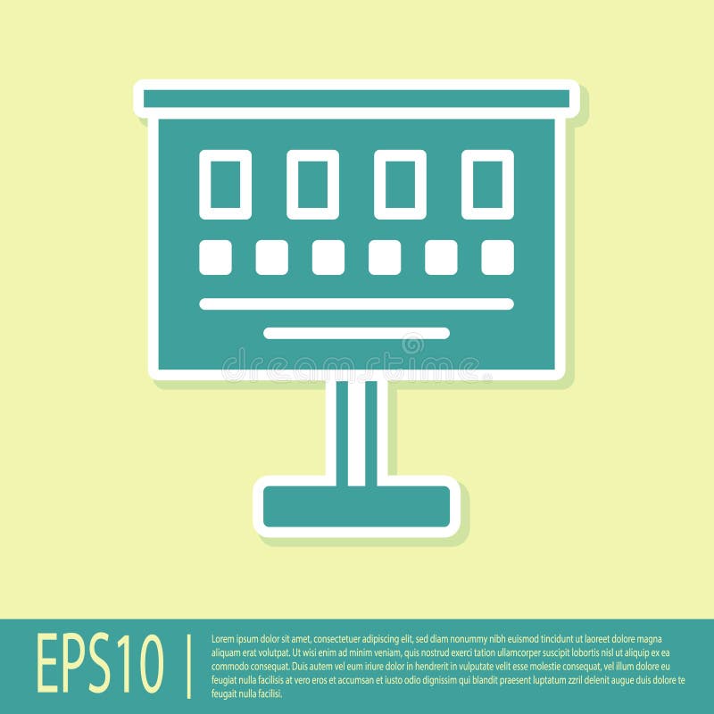 Green Snellen Eye Chart Used for Vision Testing Stock Illustration ...