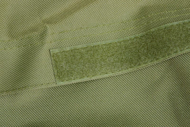 Green Fabric Texture on a Sticky Buckle on a Backpack Stock Image ...