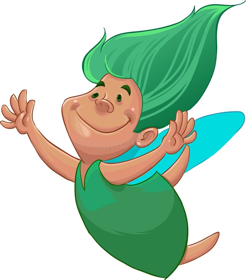 Green fairy garden stock illustration. Illustration of flower - 19806404